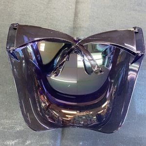 Accessories | Plastic Rainbow Metallic Face Shield Protector | Poshmark